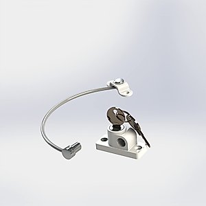 House Guard Child Safety Locks Window Door Cable Ventilator Kid Lock Baby Security Locking Keyed Opening for Baby Protection Prevent Children Falling Window Lock for Most Types of Windows and Doors