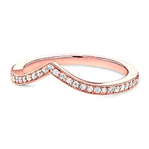 Kobelli V-Shaped Diamond Band - white-gold / 6.5