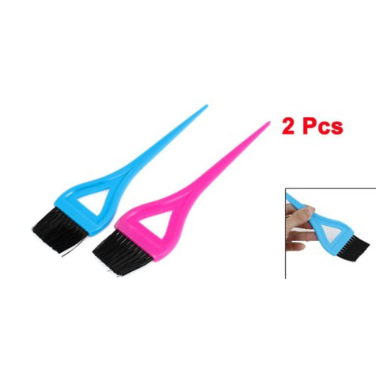 uxcell a13060700ux0708 2pcs Blue Purple Plastic Handle Air Conditioner Flow Vent Brush for Car