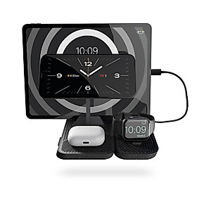 ZENS MagSafe 4-in-1 Modular Charging Station for iPhone, AirPods, Apple Watch, and iPad, Supports iOS 17 Standby Mode, 65W Power Adapter Included