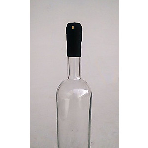 Shrink Caps for Wine Bottles - Matte Black 50 Count (31x60)