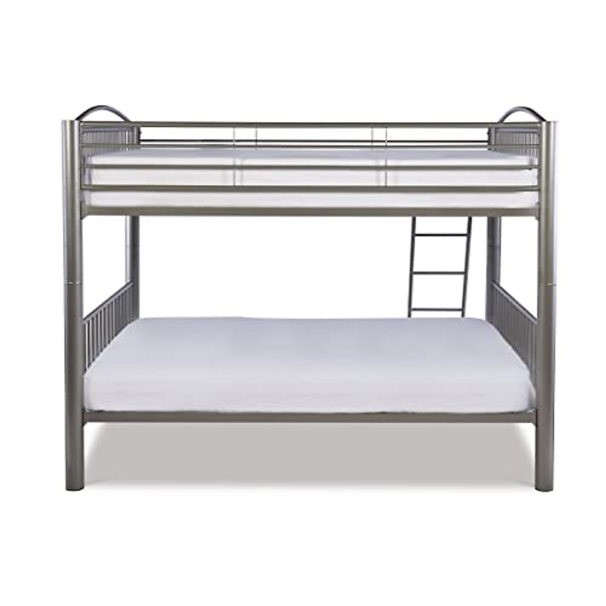 Powell Heavy Metal Bunk Bed, Full Over Full, Pewter