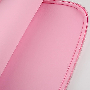 CCPK Laptop Sleeve for 13 Inch MacBook Air Pro M1 Hp 14 Inch Laptop (Narrow Bezel) Chromebook 14" Pavilion 360 Cover Acer ASUS Lenovo Yoga Flex 14 in Computer Bag Carrying Case 14 Inch Neoprene, Pink