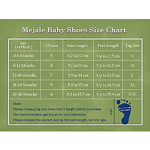 Mejale Baby Boy Girl Shoes Soft Soled Leather Moccasins Anti-Skid Infant Toddler Prewalker(Black,6-12 Months)