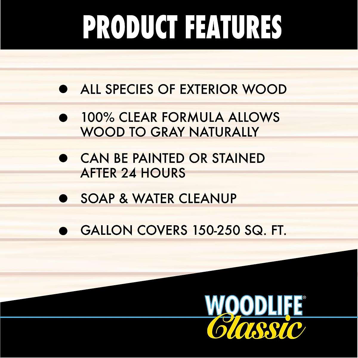 Rust-Oleum WOODLIFE 902 Wolman Classic Clear Wood Preservative-Above Ground, Quart, 0.95 Liters