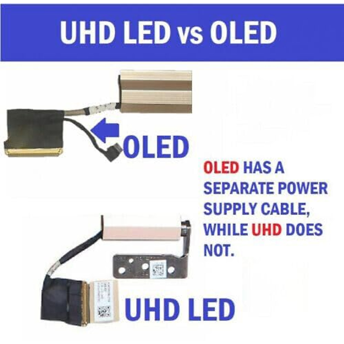 WARWOLFTEAM Replacement Whole Hinge-up Assembly For HP Spectre X360 15-EB0073TX 15-EB0081NR 15-EB0083NR 15-EB1043DX LCD Touch Screen Digitizer Assembly UHD 15.6in L97636-001 (OLED Cable Version, Blue)