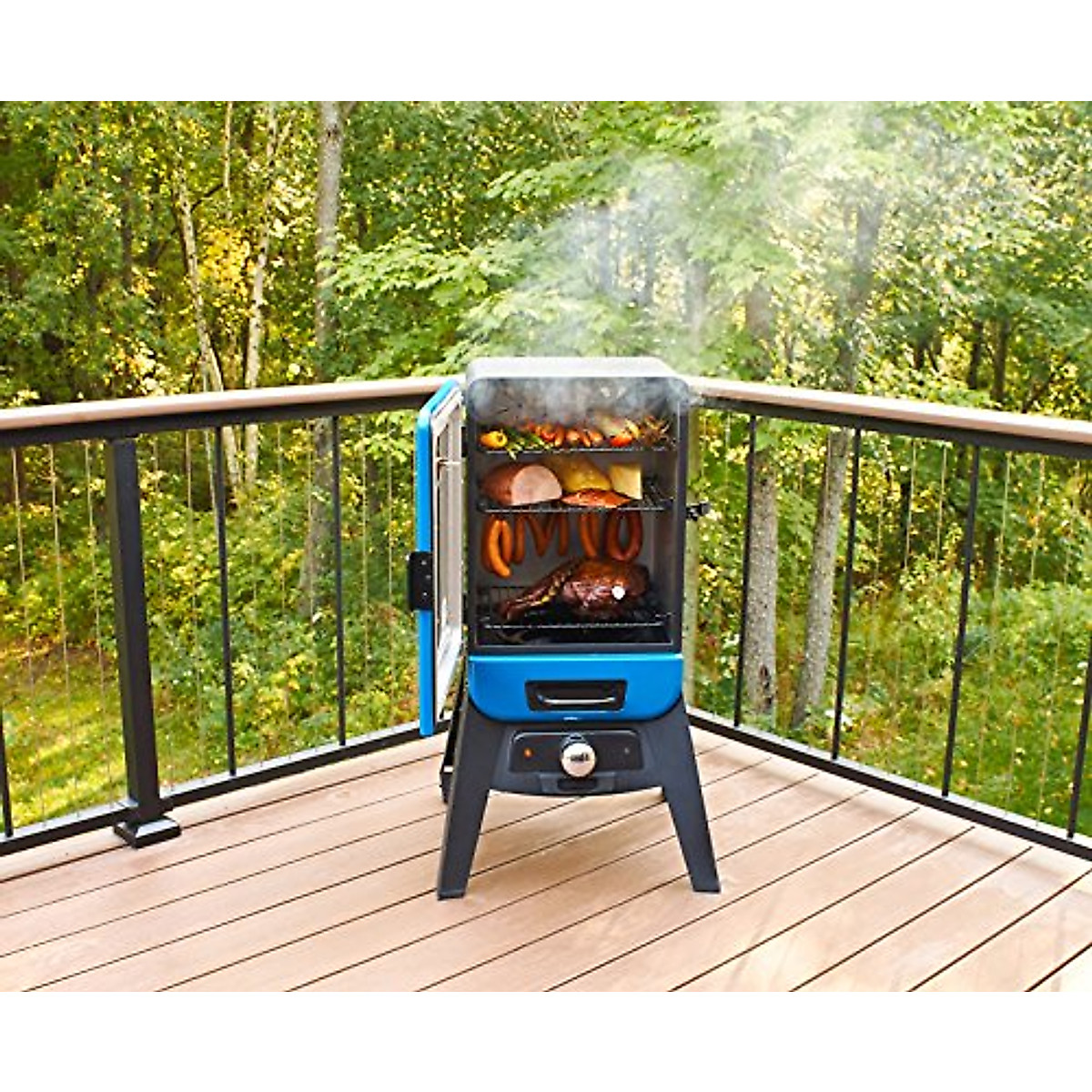 PIT BOSS 77220 2.2 Analog Smoker, 2 Series, Blue