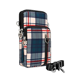 DOB SECHS Crossbody Wallet,Crossbody Bags for Women,phone purse,Shoulder Strap Wallet Pouch, for Women Mini Crossbody Sports Cell Phone Purse-Black