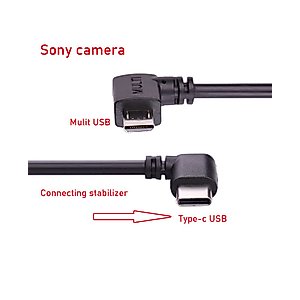 Camulti Multi to USB-C Type C Control Cable for DJI Ronin RSC2 RS2 RS3 RS3 pro RS3 Mini stabilizer Compatible with Sony Camera a6300 a6400 a7M3 a7S2 a7R3 a7R4 a7S3 a7M4