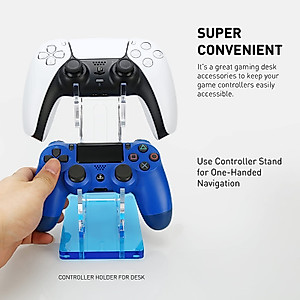 OAPRIRE Universal Dual Controller Holder for PS4 PS5 Xbox One Switch PC, Controller Stand Gaming Accessories