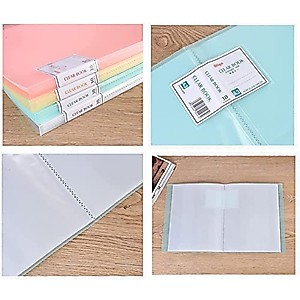 A3 30 Pags Diamond Painting Storage Book,Clear Pockets Art Plastic Sleeves Protectors,Large Portfolio Folder,Artwork Report Sheet Letter Storage, Binder for Artist,Photo Album Refill Pag
