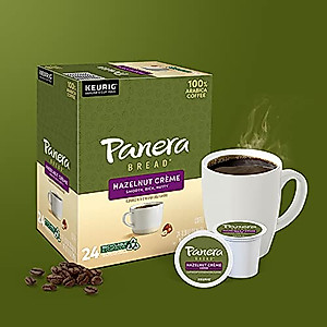 Panera Bread Hazelnut Creme Coffee, Keurig Single Serve K-Cup Pods, Flavored, 24 Count (Pack of 4)