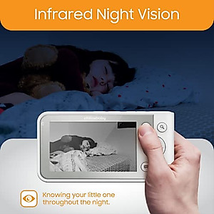 Chillax Giraffe Pro Smart Baby Monitor – WiFi Baby Monitor with Full HD 1080p Camera and 4.3” Video Parent Unit, Privacy Protection Switch, Auto Dimming LED, Gooseneck, 2-Way Audio, Night Vision