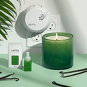 LAFCO New York Signature Candle, Jungle Bloom - 15.5 oz - 90-Hour Burn Time - Reusable, Hand Blown Glass Vessel - Made in The USA