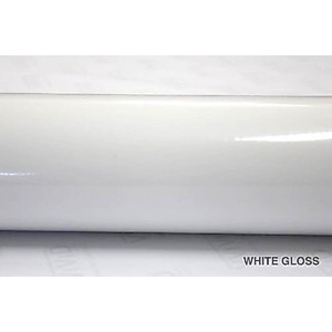 VViViD White High Gloss Realistic Paint-Like Microfinish Vinyl Wrap Roll with VViViD XPO Air Release Technology (1ft x 5ft)