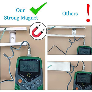 YIIYIIN 18 Inch Magnetic Knife Holder with Hooks - Magnetic Kitchen Knife Bar - Magnetic Knife Strips - Magnetic Utensil Holder - Kitchen Utensil Hanger - Kitchen Organizer