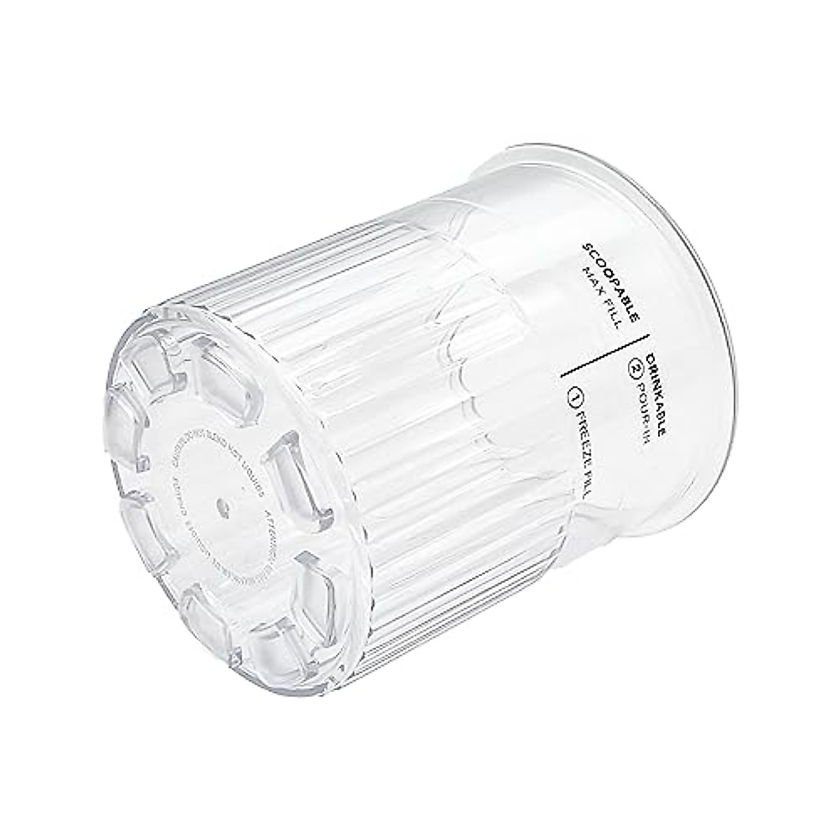 CXQ XL Family Size Ice Cream Pint Containers with silicone lids, Compatible with Ninja NC501 CREAMi Deluxe 11-in-1 Ice Cream & Frozen Treat Maker and model: NC500, NC501, NC501H, NC501HBL and NC501HGN. (Pink/Yellow)