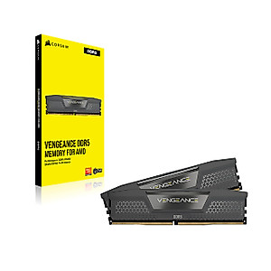 CORSAIR VENGEANCE DDR5 64GB (2x32GB) DDR5 6000MHz CL40 AMD EXPO Intel XMP iCUE Compatible Computer Memory – Gray (CMK64GX5M2B6000Z40)