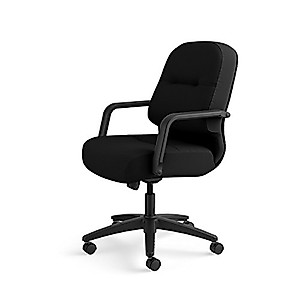 HON Executive Chair - Pillow-Soft Series Mid-Back Office , Black (H2092)
