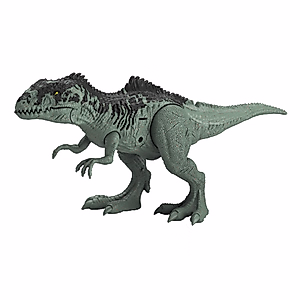 Jurassic World 12-in Dinosaur Figure, Strike & Chomp Action, Sounds, Movable Joints, Great Gift for Ages 4 Years Old & Up