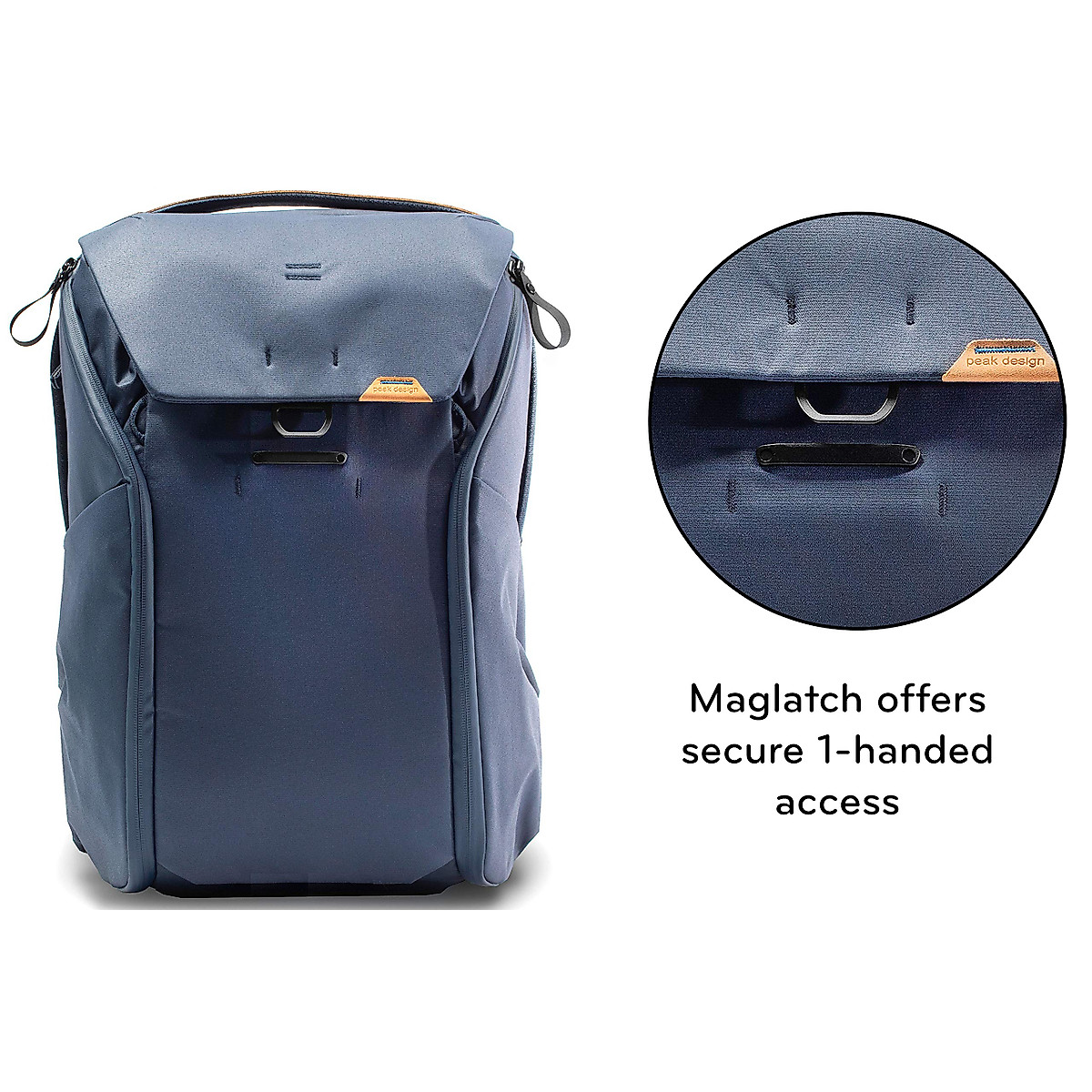 Peak Design Everyday Backpack V2 30L Midnight, Camera Bag, Laptop Backpack with Tablet Sleeves (BEDB-30-MN-2)