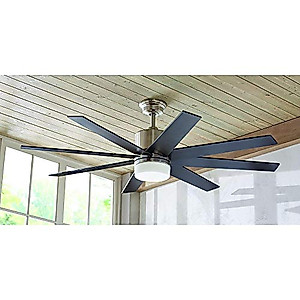 Home Decorators Collection 60 in. Zolman Pike LED DC Brushed Nickel Ceiling Fan with Remote