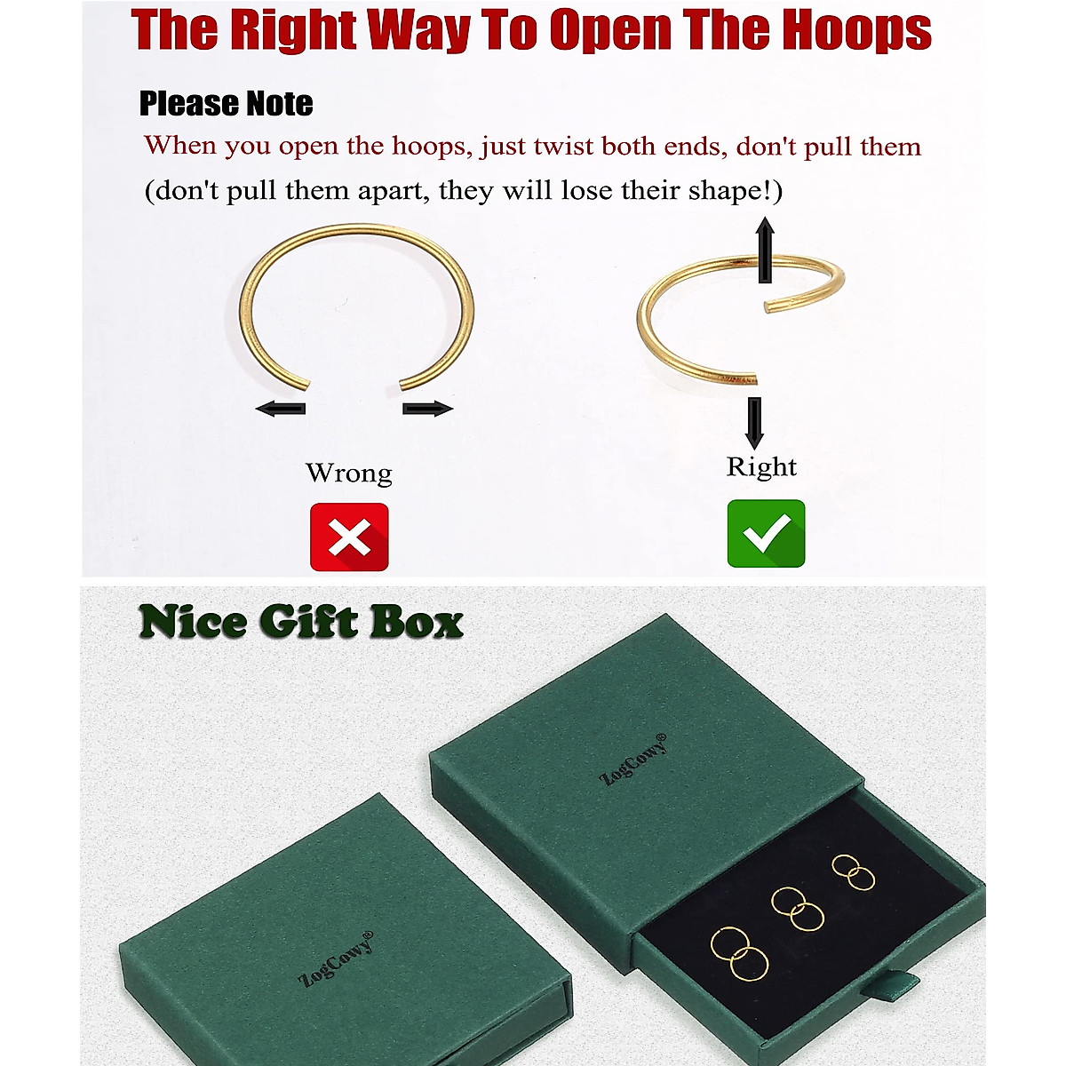 3 Pairs 14K Gold Filled Sterling Silver Small Hoop Earrings for Women Tiny Cartilage Hoop Earring Helix Tragus Piercing Jewelry 22G Nose Rings Hoops for Girls