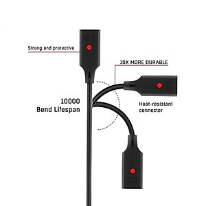 Controller Charger for Nintendo Switch,Switch Joycon Controller Charger Support 2 Joy-Cons & 1 Switch Pro Controller with 5.9FT USB-C Cable