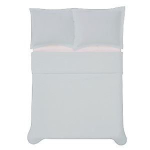 CANNON Solid Percale 200 Thread Count Duvet Sets Light Blue 100% Cotton 3-Piece King Duvet Set, Solid Color Themed, Adult Bedding, Oeko-TEX Certified