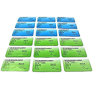 Suture Practice Kit w Suturing Guide E-Book,[Large Case Large Pad & Variety of Sutures w Slots] 4th Gen Pad, Tools Suture Needles by Medical Professionals for Residents Med Dental Vet School Students