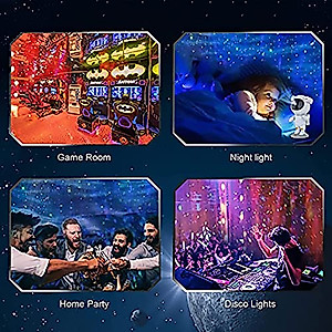 Pleshy Spacebuddy Projector, Pleshy Spacebuddy, Light Projector for Bedroom , Astronaut Star Night Light Projector, Night Light Projector for Kids, Adult (1 pcs Black-Gold)
