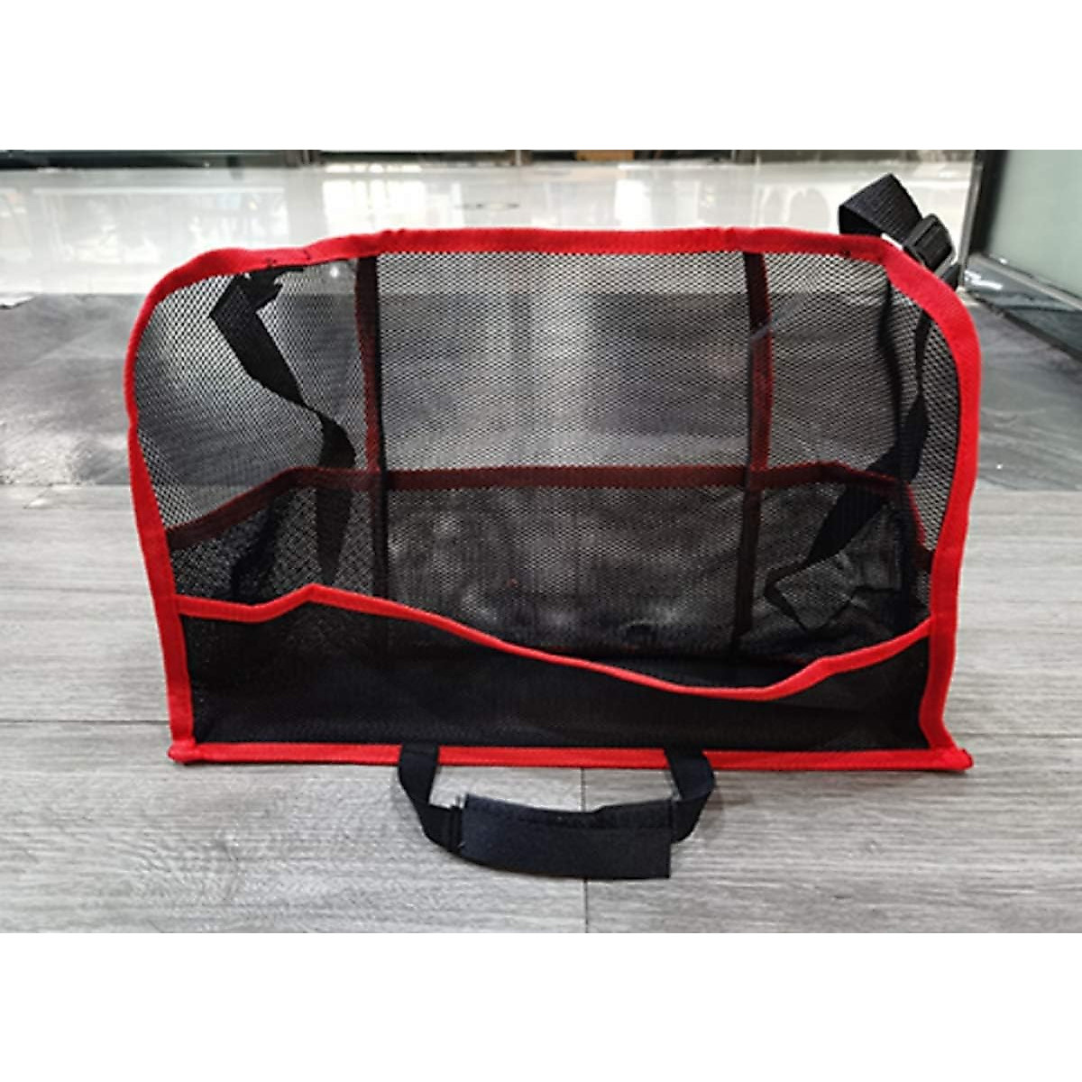 MENGDA Car Net Pocket Seat Back Organizer Handbag Holder, Capacity Bag Driver Storage Netting Pouch Barrier of Backseat Pet Kids
