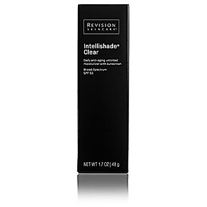 Revision Skincare Intellishade Clear, Anti Aging Daily Moisturizer with SPF 50, Untinted and Oil Free, with Peptides and Hyaluronic Acid, 1.7 Ounces