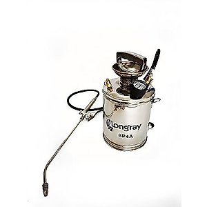 Longray SP4A Stainless Steel Sprayer, 1 Gallon, Metallic