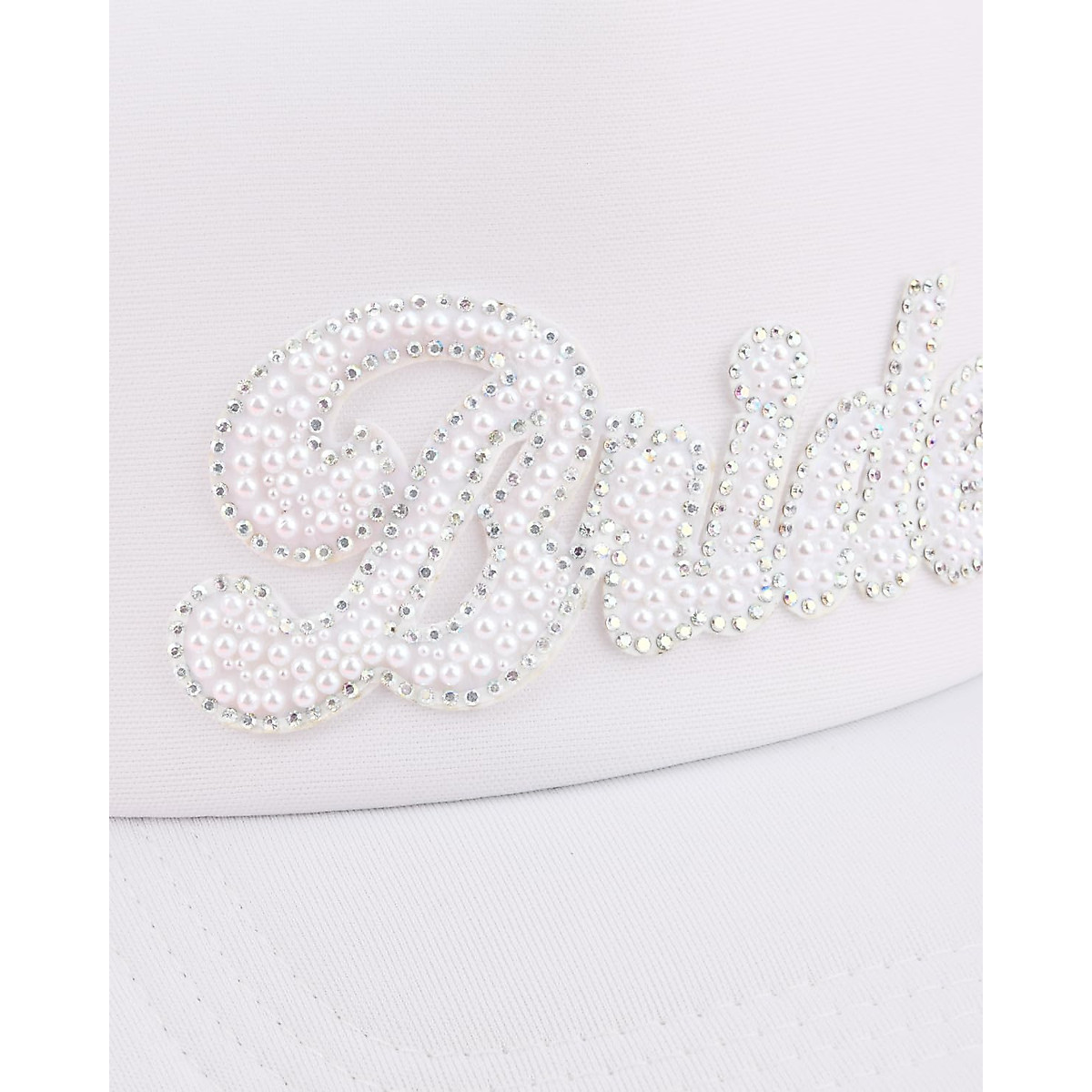 xo, Fetti Bachelorette Bride White Trucker Hat - Detachable Veil | Bach Party Decorations, Pearl Bride to Be Head Accessory, Bridesmaid Gift, Engagement Party Supplies, Cute Garden Party Cap