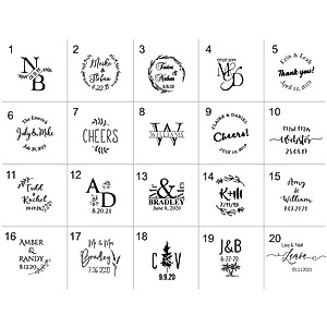 Custom Wine Stopper Personalized Party Favors Etched Wine Corks Housewarming Gift for Couple Engraved Wine Bottle Toppers Keepsake Gift Wine Gifts Personalized Wedding Gift Wine Stoppers Bulk