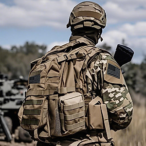 2 Pieces Tactical USA Flag Patch -Black & Gray- American Flag US United States of America Military Uniform Emblem Patches (2 Packs)