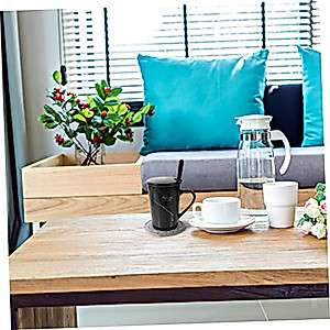 FELTECHELECTR 8pcs Cotton Rope Coaster Braided Placemats Glass Coasters for Drinks Desk Mat for Desktop Cotton Trivets DIY Woven Coasters Straw Braided Coasters Teacup Potholders Bowl Mats Jute