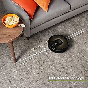 iRobot Roomba 981 Robot Vacuum-Wi-Fi Connected Mapping, Works with Alexa, Ideal for Pet Hair, Carpets, Hard Floors, Power Boost Technology, Black