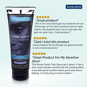 Bump Patrol Cool Shave Gel 4 Ounce Tube (Sensitive) (118ml)