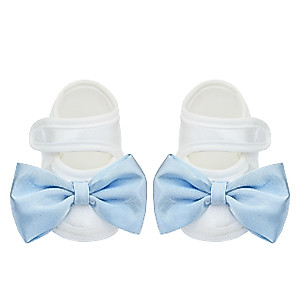 Lilax Baby Girl Lace Sleeveless Dot Tulle Dress Pageant 3 Piece Party Wedding Outfit (3-6 Months, Blue)