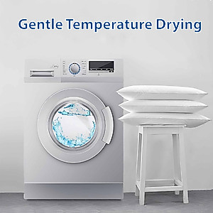 SILUI Extra Flat Thin Soft Pillows Standard Size Set of 2 Pack Bed Pillow Down Alternative Fill for Side Back Stomach Sleepers, White, 20x26 Inches