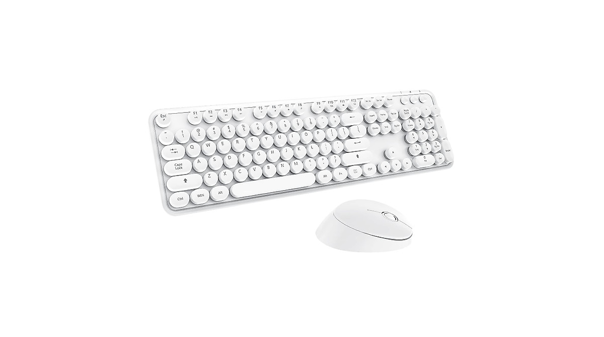 Cute Wireless Keyboard Mouse Combo - LETTON