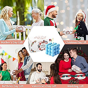 Scented Bubble Candles Gifts Set for Women, Large Candles for Home Decor Scented, 2 x 5.4 oz Soy Wax Aromatherapy Candles, Cube Aesthetic Candle, Ideal Gifts for Valentines Day, Mother's Day, Birthday