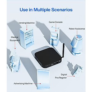 MINIX X35-i Plus 4K Ultra HD Industrial Android Player, WiFi 6/2GB DDR4/32GB eMMC 5.1 /GLAN/Pre-Rooted Firmware/Wake On LAN/Auto Power. Ideal for Digital Signage and Industrial Application.