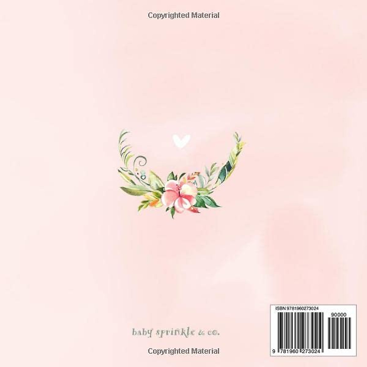 Welcome Baby Girl Shower Guest Book: Pink Safari Guestbook with Wishes, Advice, Gift Log + Keepsake Memory Pages | Tropical Floral Greenery & Cute Jungle Animals Elephant Giraffe