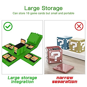 UFOPETIE Card Case for Nintendo Switch Game Card Storage,Compatible with Nintendo Switch Case Animal Crossing Theme,Game Case for Animal Crossing Cards,for Switch Accessories-Thumb Grip 2PCS-Leafs