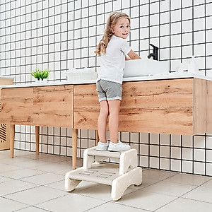 Black Foldable Step Stool (Gray)