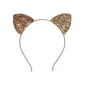 Ears Headband Glitter Cat Ears Cat Ears Cute Cat Ears Glitter Hair Bands Cat Ears Headband for Daily Wearing and Party Decorations,One Size,Pack of 5