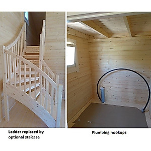 Allwood Avalon Cabin Kit | 540 SQF + Loft (Double Glass Windows and Doors)